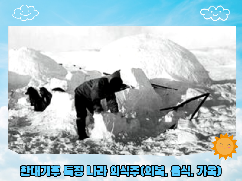 한대기후 특징 나라 의식주의복 음식 가옥 네이버 블로그