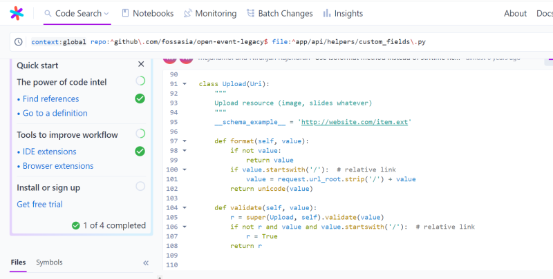 공개 소스코드를 빠르게 검색할 수 있는 sourcegrah 서비스 : 네이버 블로그
