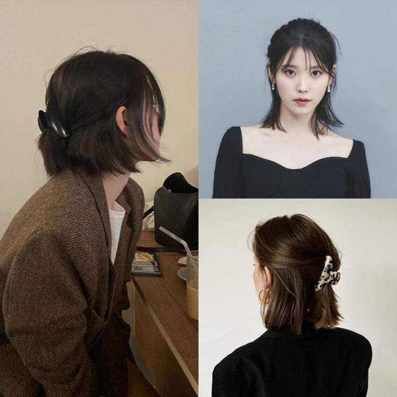 단발 머리 묶기 다양한 머리띠 스타일링을 해보세요
