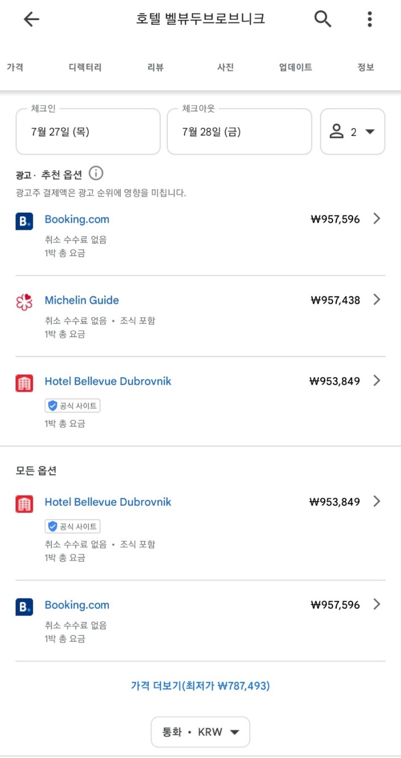 4월 크로아티아🇭🇷 두브로브니크 숙소 호텔 에어비앤비 추천 호텔 숙박비 벨뷰 호텔 후기 올드타운 에어비앤비 후기
