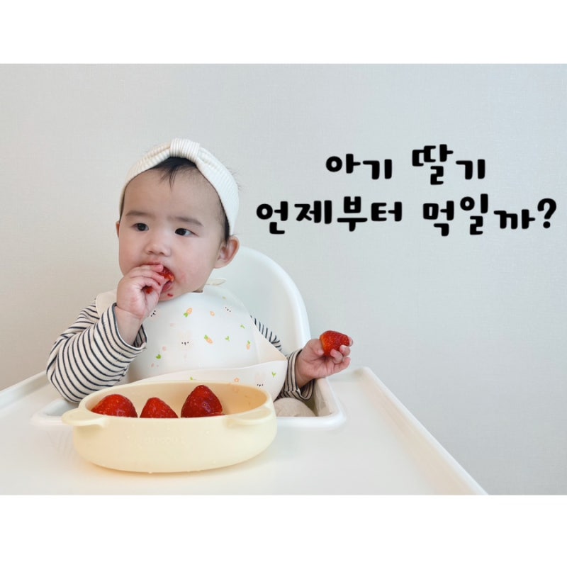 아기 딸기 언제부터 먹으면 좋을까7개월아기 과일 간식 네이버 블로그