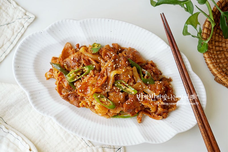편스토랑 류수영 갈배제육 앞다리살 제육볶음 레시피 네이버 블로그
