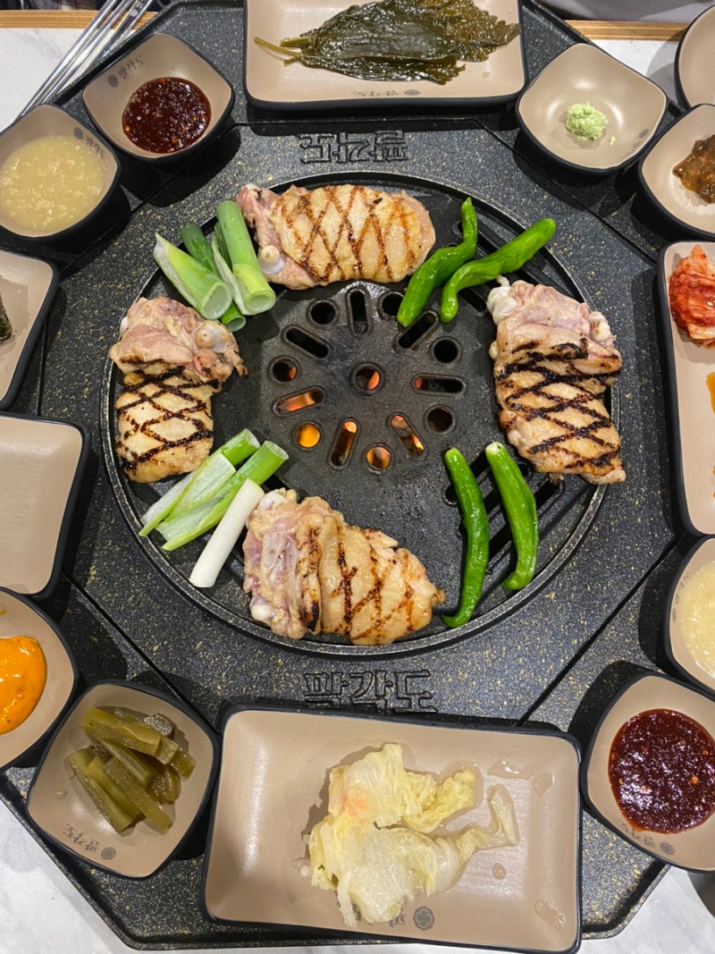 군산 수송동 고기 맛집 숯불 닭갈비 닭구이 맛집 팔각도 네이버 블로그