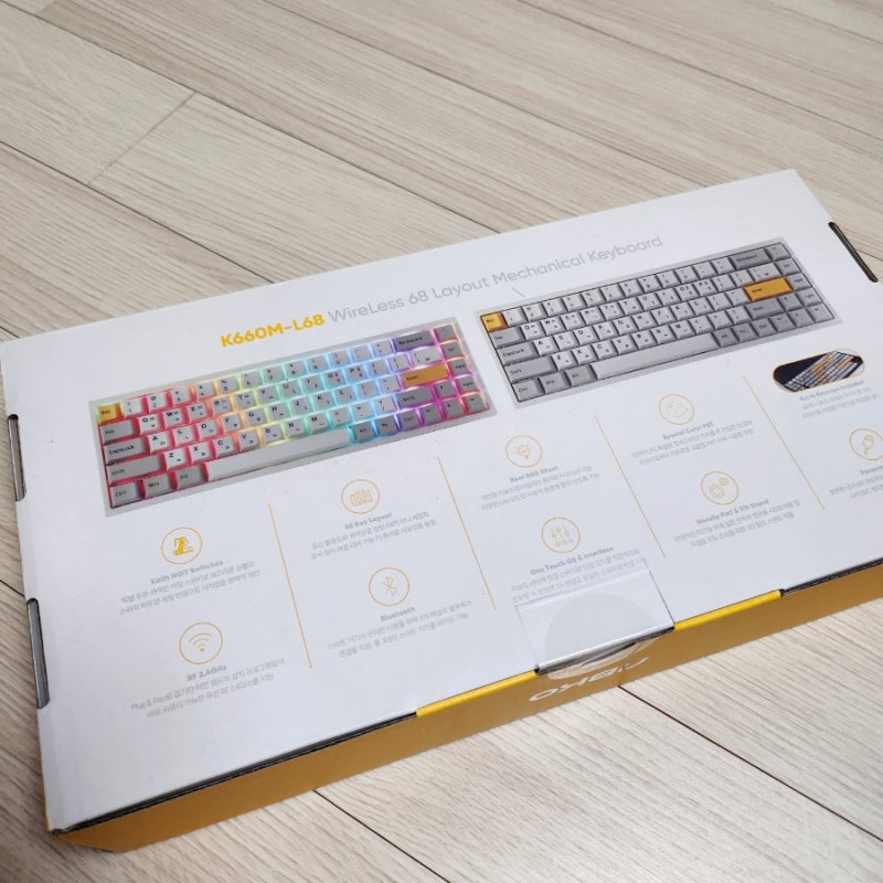 좁은 책상 키보드추천! 앱코 블루투스 무선 키보드 K660M-L68 찐 후기 : 네이버 블로그