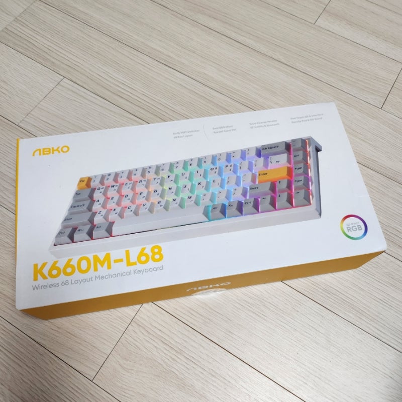 좁은 책상 키보드추천! 앱코 블루투스 무선 키보드 K660M-L68 찐 후기 : 네이버 블로그
