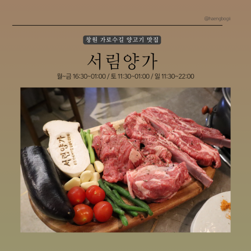 창원 가로수길 양고기 맛집 양갈비가 맛있는 서림양가 네이버 블로그