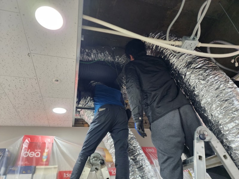 경동나비엔 청정환기시스템 전열교환기 서울 강남 사무실 전시장 설치 후기 네이버 블로그