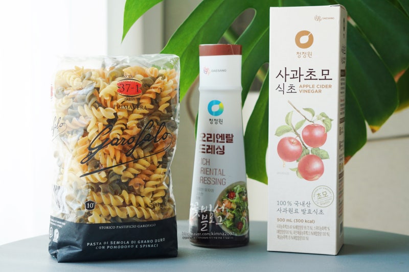 시원한 냉파스타샐러드 이탈리아 파스타 브랜드 가로팔로 이용해서 만들기 네이버 블로그