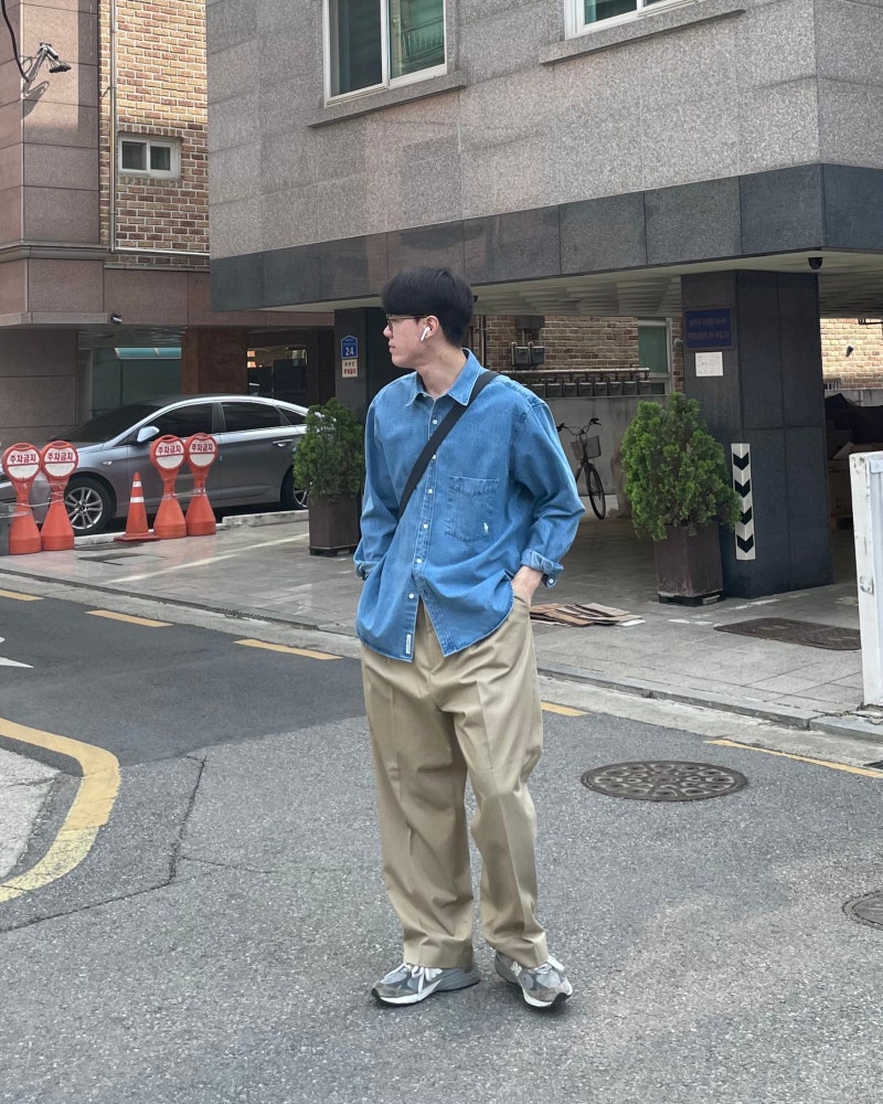 남자 베이지 바지 코디 봄에는 이런 색조합 어떠세요 네이버 블로그