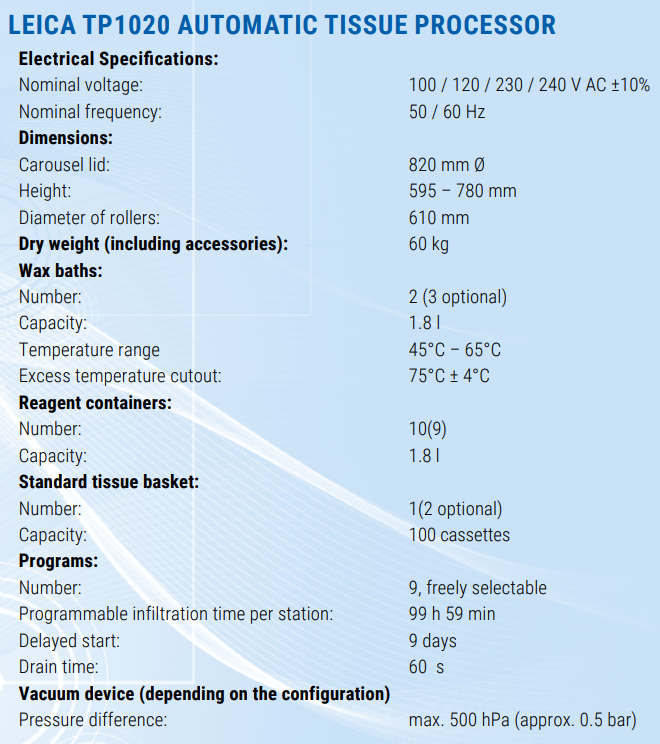 Leica TP1020 Tissue Processor , 티슈 프로세서 (H656) : 네이버 블로그
