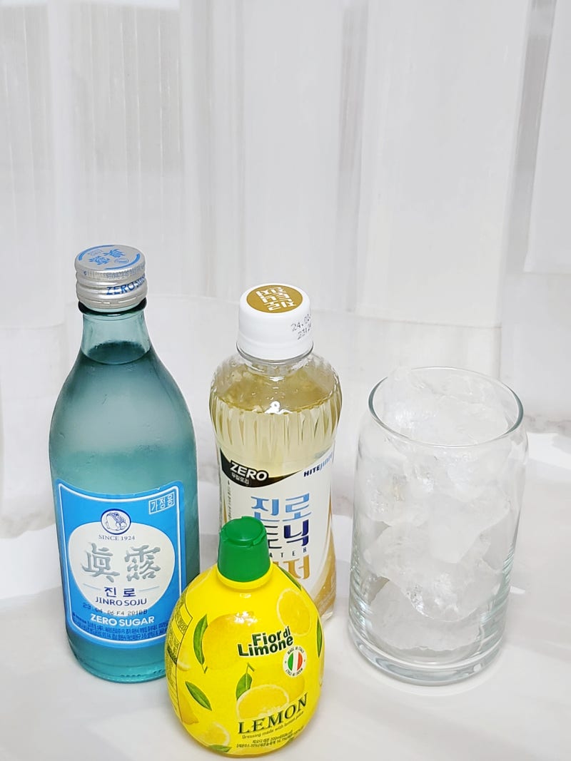 편의점 소주 칵테일 만들기 레시피 진로 토닉워터 진저 하이볼 만드는법 홈칵테일 비율 네이버 블로그