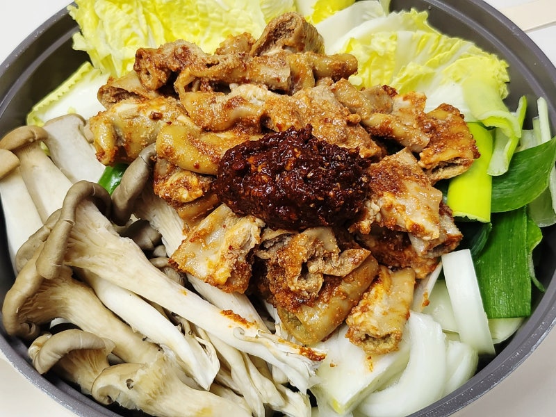 곱창전골 레시피 만들기 재료 백종원 소곱창전골 양념 만드는 법 술안주 베스트 네이버 블로그