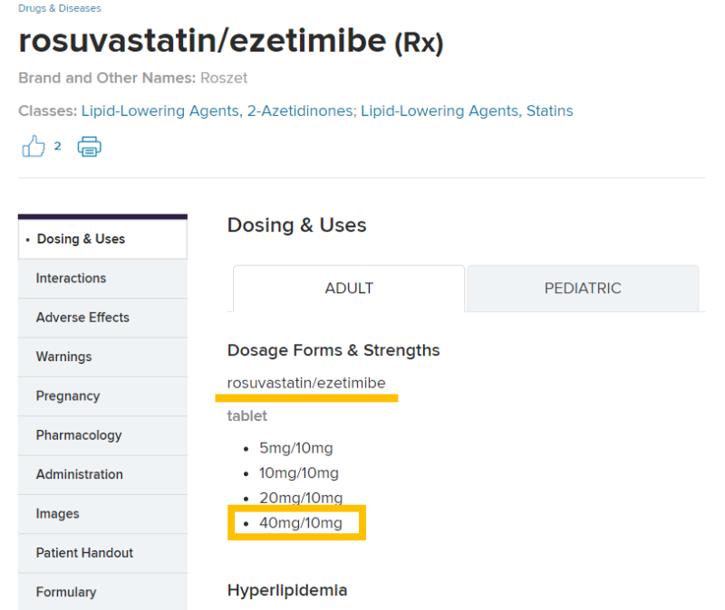 고지혈증약 로수젯정 (10/2.5, 10/5, 10/10, 10/20 mg) : 네이버 블로그