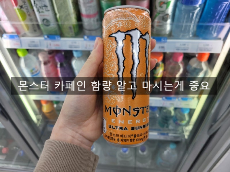 몬스터 카페인 함량 알고 마시는게 중요 네이버 블로그