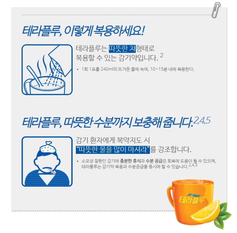 테라플루 효과 효능 And 테라플루 나이트 성분 특징 네이버 블로그