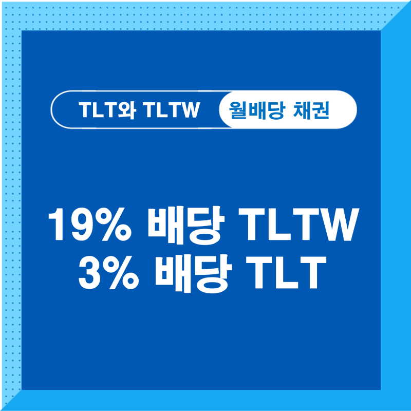 채권형 19% 월배당 ETF TLTW와 TLT 배당 정보 : 네이버 블로그