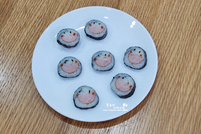 유치원 소풍 도시락 어린이 스마일김밥 네이버 블로그