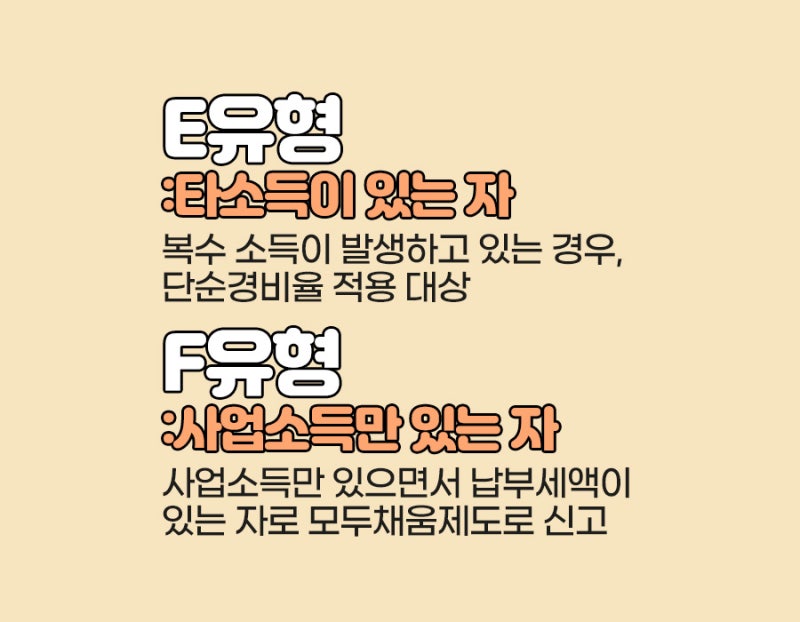 종합소득세 신고유형 유의사항de유형 등 네이버 블로그
