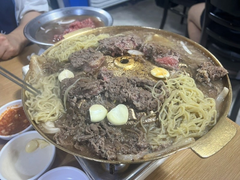 어복쟁반보다 불고기가 유명한 학동맛집 진미평양냉면 네이버 블로그
