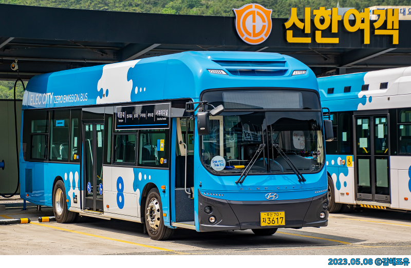부산 신한여객 8번 일렉시티 Pe 전기버스 네이버 블로그