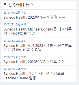 시노스 헬스(SYNH) 신규 업데이트 및 회사소개 Syneos Health, Inc. : 네이버 블로그