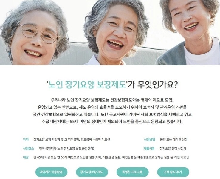 요즘 우리 부모님들 생각에 요양원 방문요양 주간보호센터 노인장기요양보험 알아봤어요 네이버 블로그