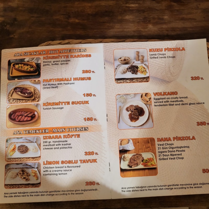 [튀르키예 | 카파도키아] incicave restaurant (메뉴/가격 등) : 네이버 블로그