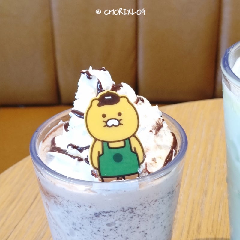 스타벅스 춘식이 음료 얼그레이 카카오 초코 프라푸치노 스벅 기간 한정 신메뉴 후기 네이버 블로그