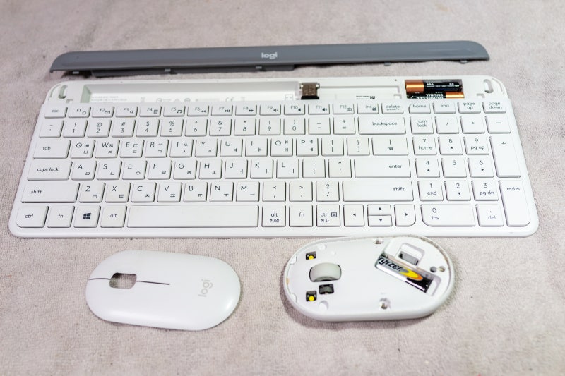 로지텍 K470 키보드 / M340 마우스 (MK470) 무선 키보드 마우스 세트 USB 리시버 수신기 연결하기 : 네이버 블로그