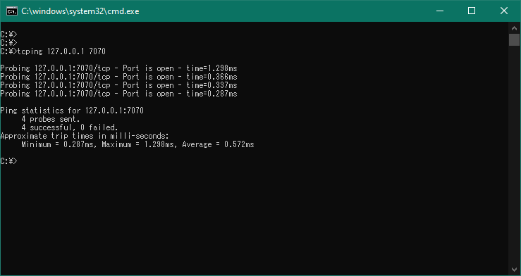 Ping, tcping: 특정 포트로 핑 보내기, test-netconnection (PowerShell) : 네이버 블로그