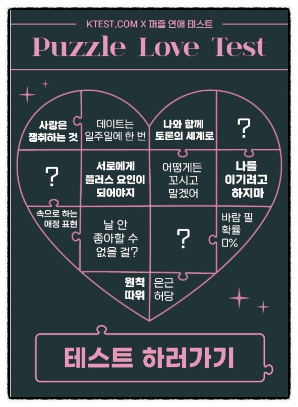 Isfp 여자 특징 팩폭 연애 단점 Mbti 성격유형 검사 케이테스트 퍼즐 연애 테스트 네이버 블로그