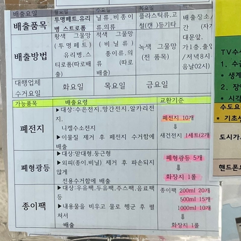 폐건전지 모아 행정복지센터에서 새 건전지로 교환받기 네이버 블로그
