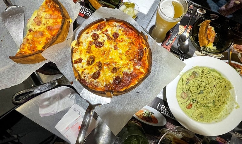 오리지널 시카고피자 홍대 본점 합정역 시카고피자 맛집 네이버 블로그
