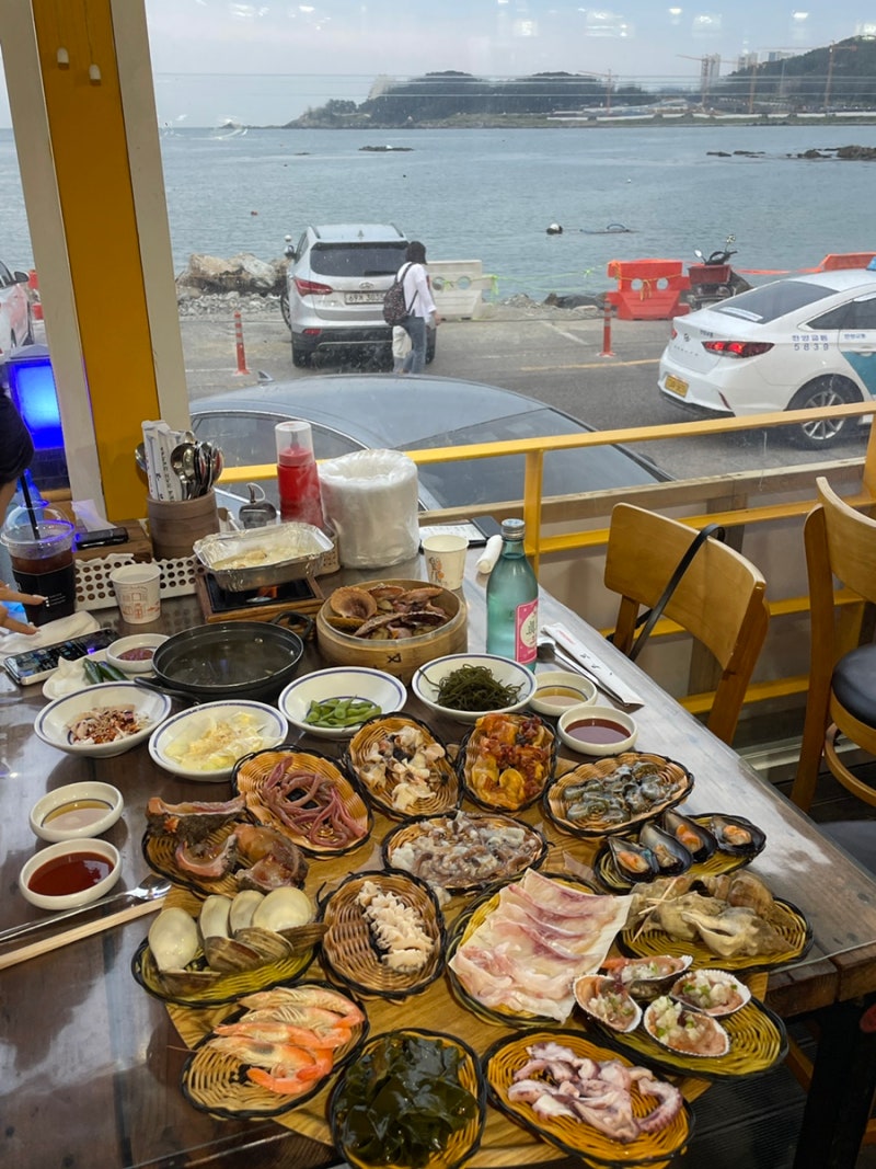 부산 기장 맛집 연화리해녀촌 남풍횟집” 해산물and전복죽 네이버 블로그