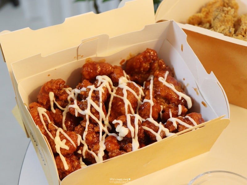 Bhc치킨 더블팝 순살 양념 가정의 달 기념 치킨 파티 후기 네이버 블로그