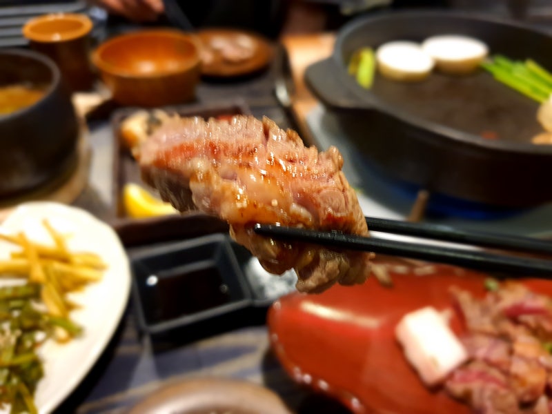 범계고깃집 범계 맛집 사자갈비에서 야키니쿠 스타일의 훈연갈비살을 즐기자규~ 네이버 블로그
