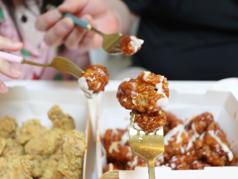 Bhc치킨 더블팝 순살 양념 가정의 달 기념 치킨 파티 후기 네이버 블로그