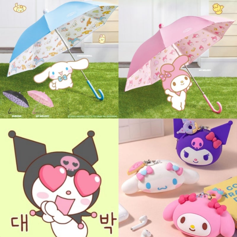 Br 산리오 캐릭터즈 장우산 예약and픽업 던킨 산리오 미니파우치해피오더 네이버 블로그
