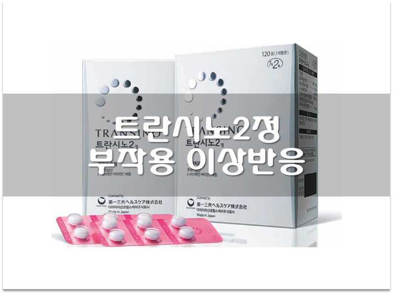 트란시노2 트란시노2정 기미 색소침착 약국 기미약 성분 효능 효과 복용법 부작용 주의사항 네이버 블로그