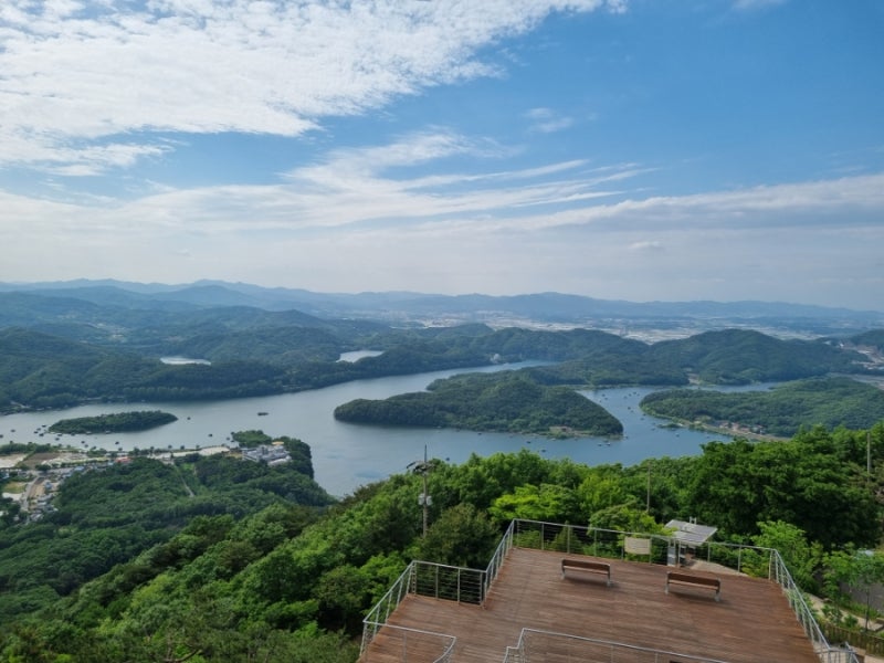 두 번의 짜릿함과 멋진 풍경이 있는 진천 한반도지형전망공원 네이버 블로그