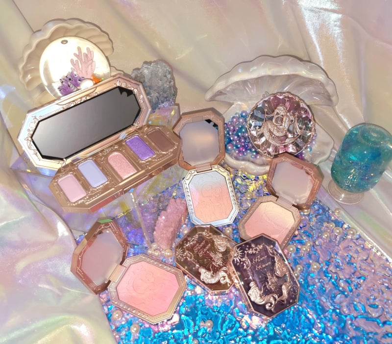 [플라워노즈] Flowerknows 문라이트 머메이드 섀도우&블러셔&파우더 리뷰/발색 : 네이버 블로그