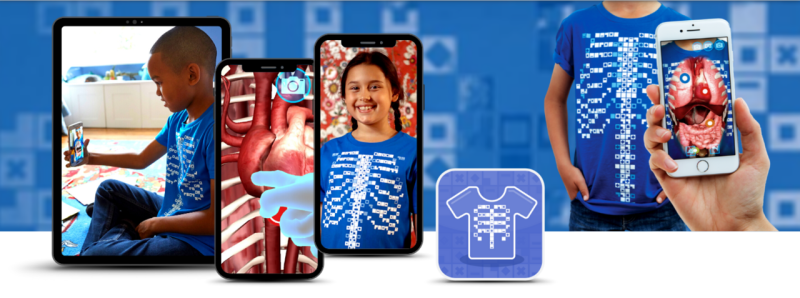 증강현실을 활용한 인체 해부학 학습: Virtuali-Tee (버추얼리티) AR 교육 티셔츠 : 네이버 블로그