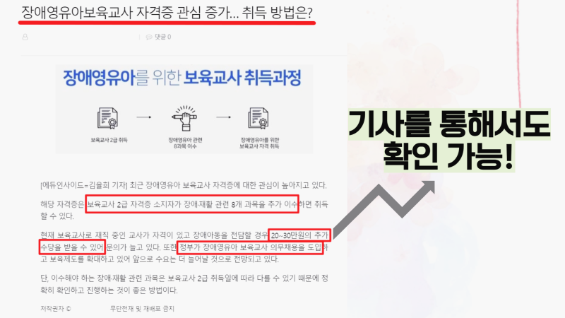 장애영유아보육교사 자격증 취득방법 15주 과정 장애영유아를 위한 특수보육교사 네이버 블로그