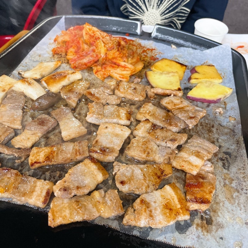 인천 부평 백운역 야장 맛집 밴댕이공원마차 냉동 삼겹살 광어회 버터 새우 네이버 블로그
