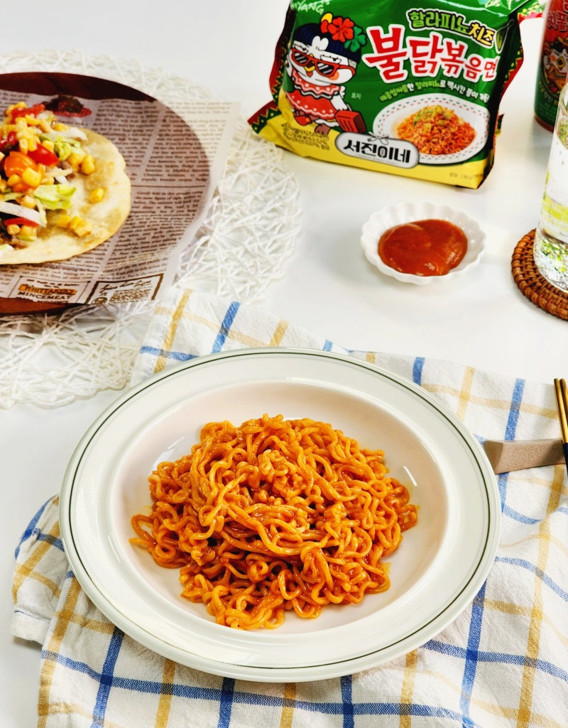 신상라면 멕시코불닭 할라피뇨치즈불닭볶음면 불닭치폴레마요 타코로 맛있게 먹는법 네이버 블로그