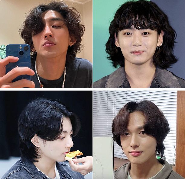 남자 장발펌 헤어스타일 기간 과정 정국 잔나비 김재욱 임시완 네이버 블로그