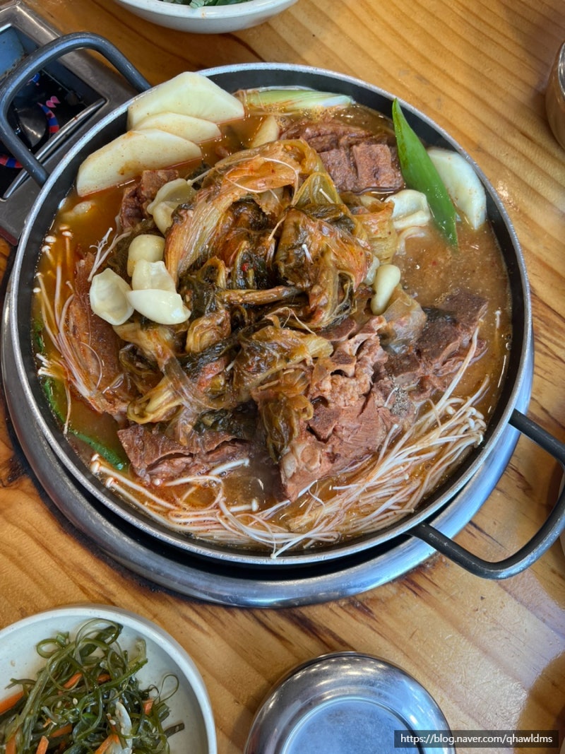 부산 수영역밥집 조마루감자탕 우거지뼈다귀전골 내돈내산 네이버 블로그