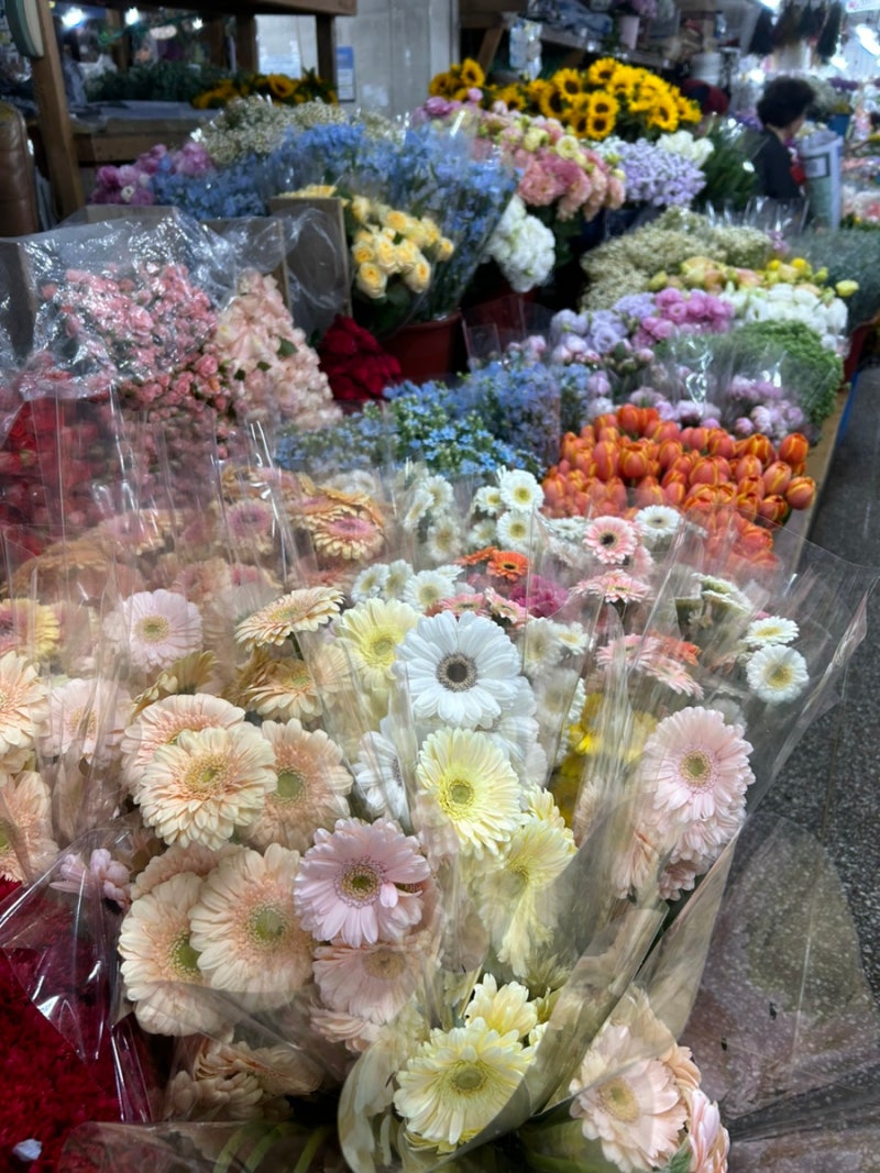 24 1 남대문 꽃시장에서 웨딩 촬영용 셀프 부케 만들기💐 네이버 블로그