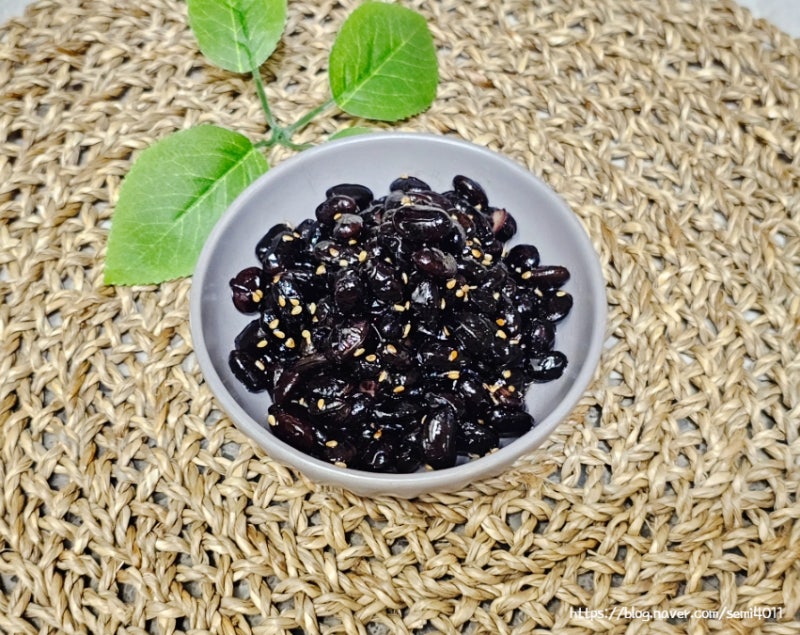 서리태 콩자반 레시피 부드러운 검정콩조림 콩장조림 만드는 법 네이버 블로그