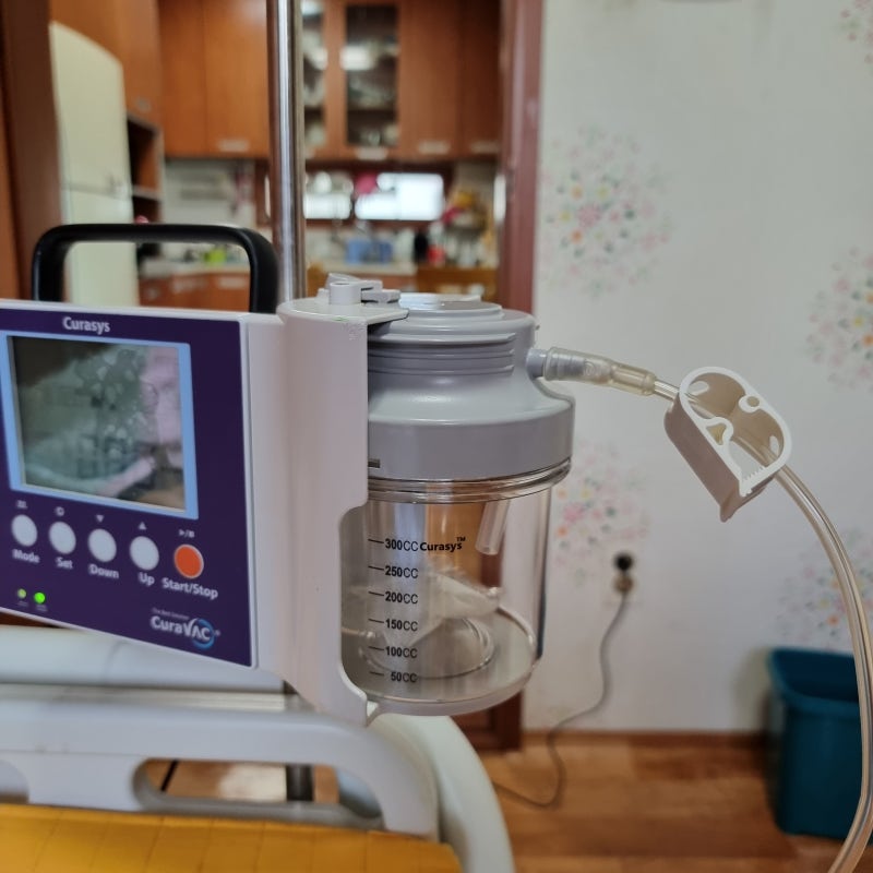 [방문간호] 집에서 욕창음압치료 생생후기 / Curasys / Curavac / NPWT / 큐라시스 / 실제욕창사진주의 ...